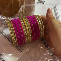 Pink Bridal Punjabi Choora Wedding Wear Chuda Set for Indian Wedding ...