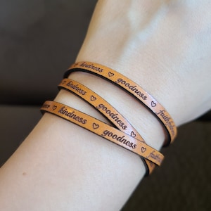 Always and Forever Adjustable Matching Leather Bracelets for | Etsy