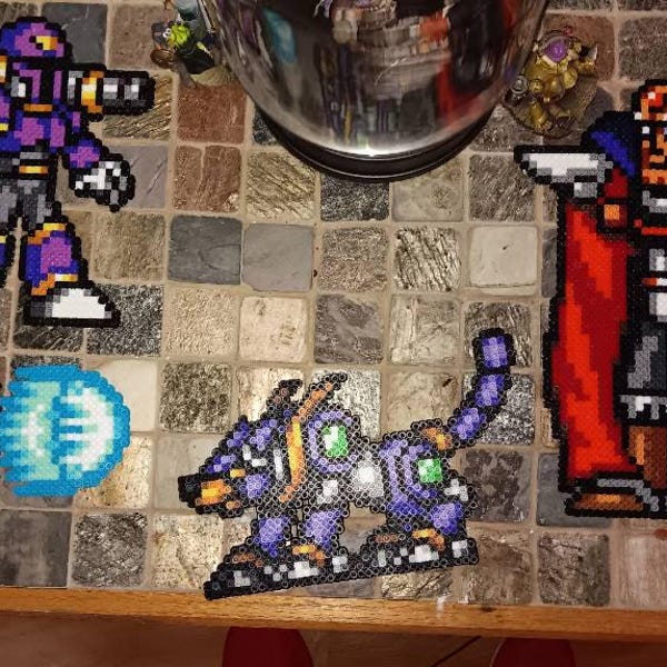 Final Fantasy 6 Perler Characters, Pixel Bead Set, 16-bit SNES Sprites ...