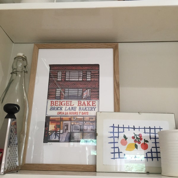 Beigel Bake Bakery Print, Brick Lane, East London Print, Housewarming ...