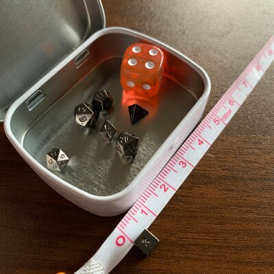 7-die Metal Micro Dice Set for D&D Dungeons and Dragons Polyhedral RPG ...