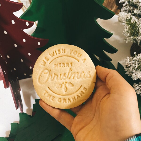 Personalized Cookie Cutter for Christmas, Stamp With Family Name ...