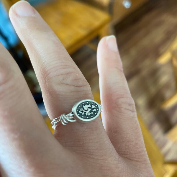 Miraculous Medal Wire Wrapped Ring - Virgin Mary - Catholic Ring - Etsy