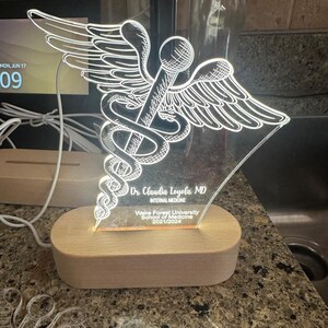 Garden and Floral LED Photo Frame Lamp Personalized Light-up Name Sign ...