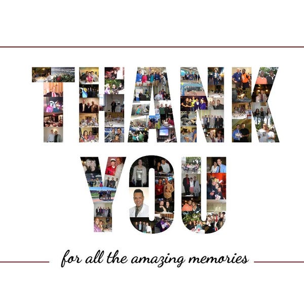 Farewell Custom Gift Collage, Coworker Leaving Gift, Moving Away Gift ...