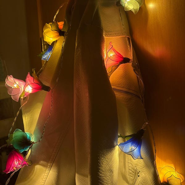 Squared Multi Color String Lights Japanese Paper Lantern Fairy Lights ...