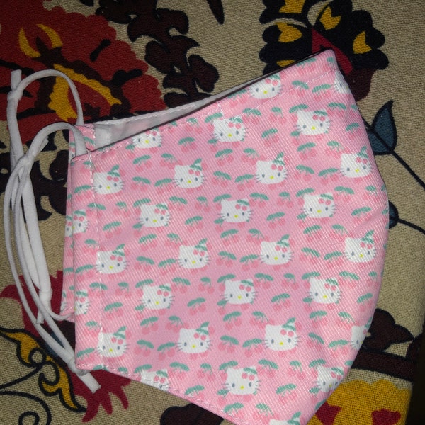 Handmade 3D Kawaii Face Mask/ Cloth Mask/ Fabric Mask W/ Filter Pocket ...