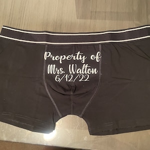 Personalised Groom Boxers Personalised Wedding Boxers With - Etsy UK