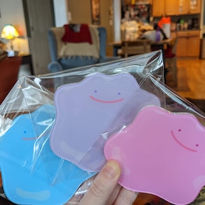 Glitter Ditto Coaster Acrylic Video Game Coaster Gift for - Etsy