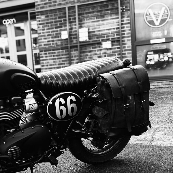 Motorcycle Tank Bag Black PU Leather Flame Gas Fuel Tank Panel Bib For ...