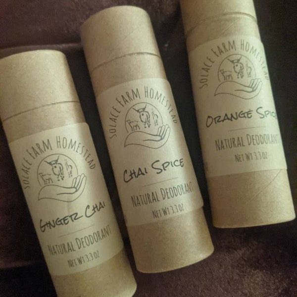 All-natural Deodorant, Clay-based Baking Soda-free Talc-free Aluminum ...