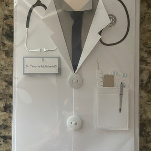 Handmade Doctor Card, Medical Card, Handmade Medical School Graduation ...