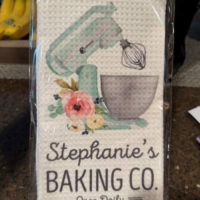 Beach House Time Dish Towel Personalized Kitchen Towel Housewarming ...