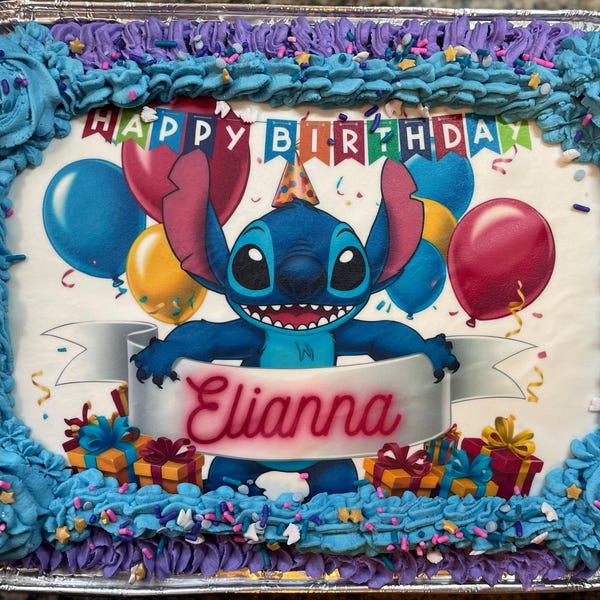 Custom Edible Sugar Sheets/icing Sheets,cake, Cookies, Cupcake Toppers ...