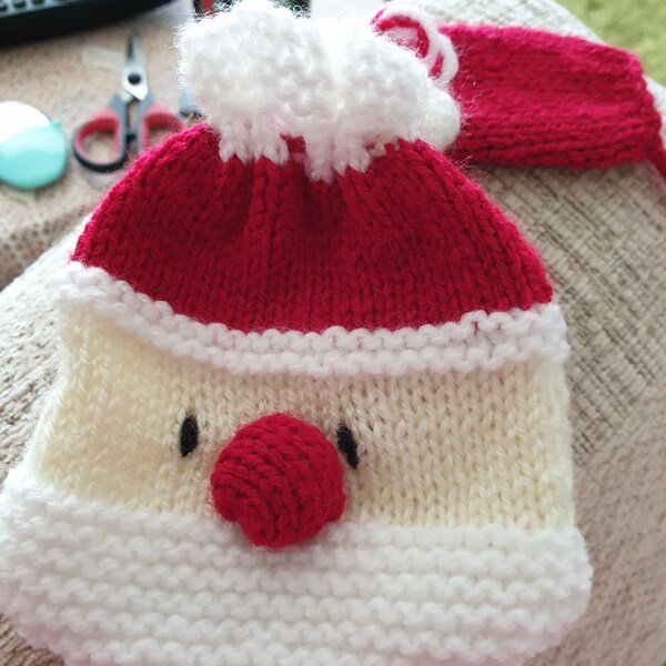 Secret Santa Goody Bag - Christmas Knitting Pattern - Party Favour Bag ...