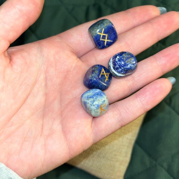 Rune Stones Gift Set Includes 21 Page Guide Book and Free Bag ...