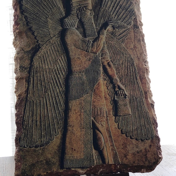 Eagle Headed Deity, Nisroch, Assyrian Art and Mythology, Fresco (VISUAL ...
