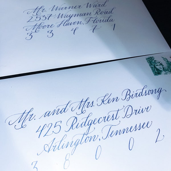 Flourished Script // Poem, Vows, Song, Letter // Hand-lettered Unframed ...