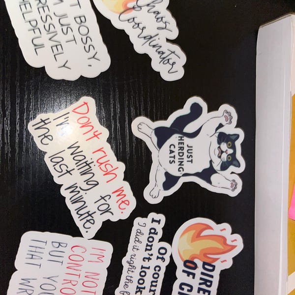 Hilarious Stress Meter Meme Sticker, Work Sticker, Funny Gift for ...