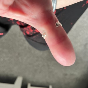 Silver Heart Thumb Ring Adjustable Ring-open Heart Ring-dainty Silver ...