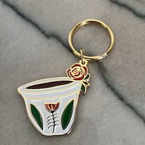 Red Lebanese Post Stamp Keychain Keyring Lebanon Lebanese Souvenir ...