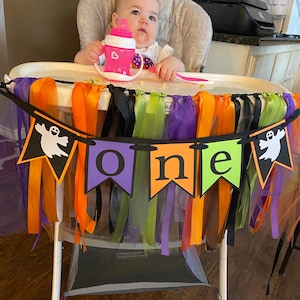 Halloween First Birthday Decor Spooky 1st Birthday Backdrop ONE Cake ...