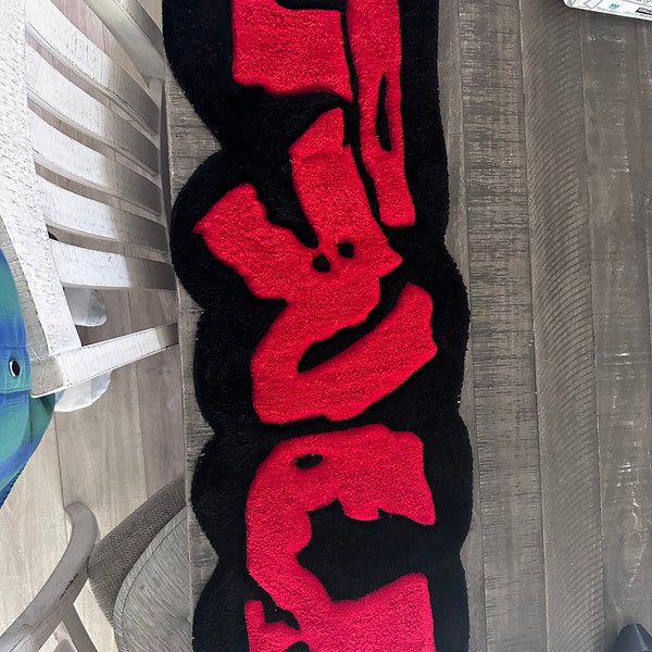 Custom Name Handmade Tufted Rug, Personalized Birthday Gift - Etsy