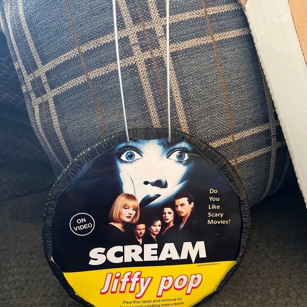 Scream Movie Jiffy Pop: Edible Popcorn Snack - Etsy