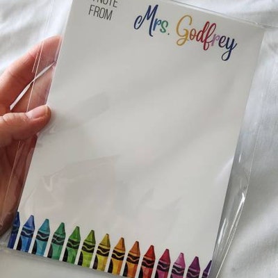 Teacher Personalized Notepad, Custom Teacher Notepad, Teacher ...