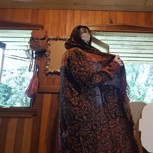 The Enchantment Cloak • Hooded Festival Blanket Cloak • Unisex Paisley ...