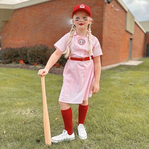 3T A League of Their Own Vintage Rockford Peaches Dottie Dress With ...