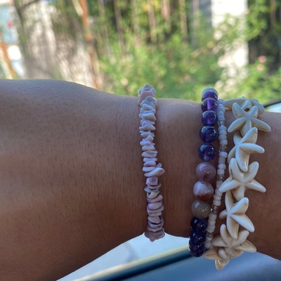 Purple Shell Beads Cebu Beauty Chips - Etsy