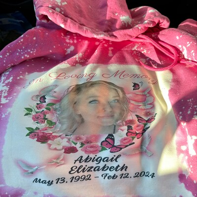 In Loving Memory Png-red & Purple Mash-up Memorial Template Instant ...