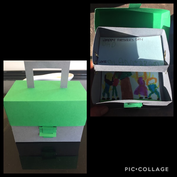 SVG File: 3D Fishing Tackle Box Gift Box / Treat Box / Gift Card Holder ...