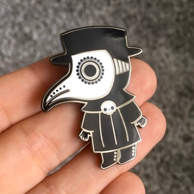 Plague Doctor Enamel Pin - Etsy