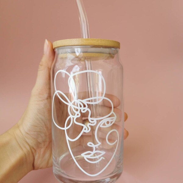 One Line Woman Abstract Face Svg Drawing, Abstract Minimal Beautiful ...