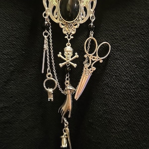 Spoiled Bat Puffball Goth Keychain With Obsidian and Bat - Etsy