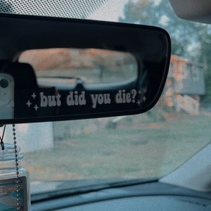 Just Keep Driving Car Mirror Decal Car Mirror Sticker Rear - Etsy