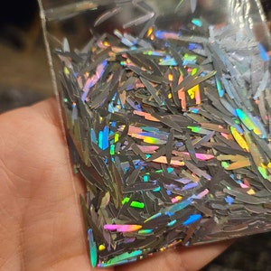 Iridescent Rainbow Flakes, Mylar Flakes, Cellophane Shards, Crushed ...