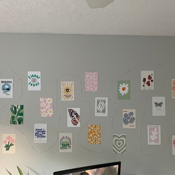 50pcs Grunge Pinterest Stickers, Downtown Girl Aesthetic, Dorm Room ...