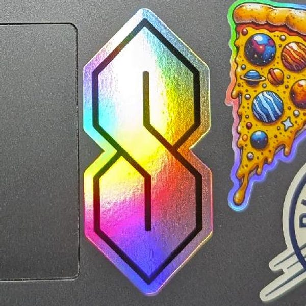 90s Sticker Holographic Cool S, Stussy S, Super S, Universal S, Pointy ...