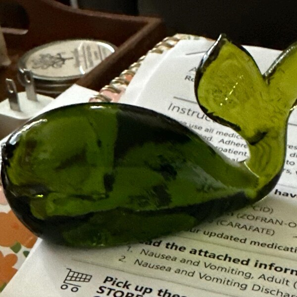 Vintage Green Italian Blown Glass Pitcher With a Pinched Top - Etsy