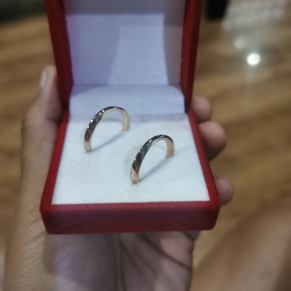 Mobius Ring Set, Couple Wedding Band, Mobius Wedding Band, Men and ...