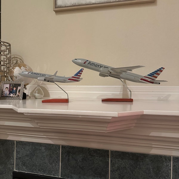 Boeing 777-300 American Airlines LARGE Airplane Model Hand Fitted and ...