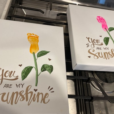 You Are My Sunshine Handprint Craft Art / Sun Flower / Mom Mum / Kids ...