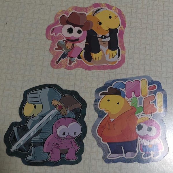 Smiling Friends Stickers - Charlie and Pim - Etsy