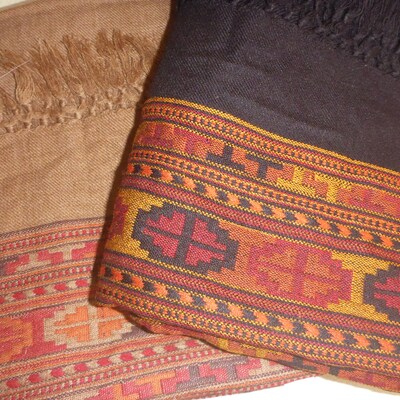 Indian Reversible Kullu Decor Shawl, Best Gift for Mom Dad Meditation ...