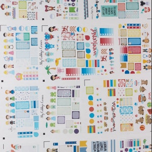 Cinderella Glass Slipper Full Kit Weekly Planner Stickers Set, for Use ...