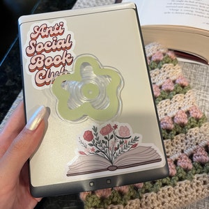 Floral Book Sticker / Open Book Sticker / Reading Sticker / Book ...