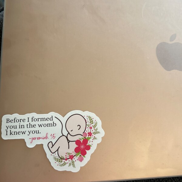 Pro Life Sticker for Laptop, Pro Life Vinyl Sticker for Water Bottle ...